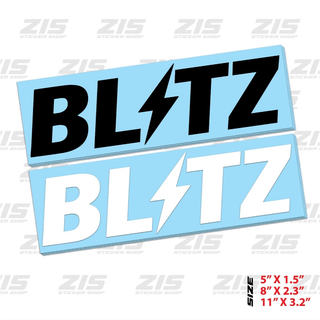 BLITZ Sticker / Car Decal Automotive Die-Cut Vinyl Sticker | Shopee ...