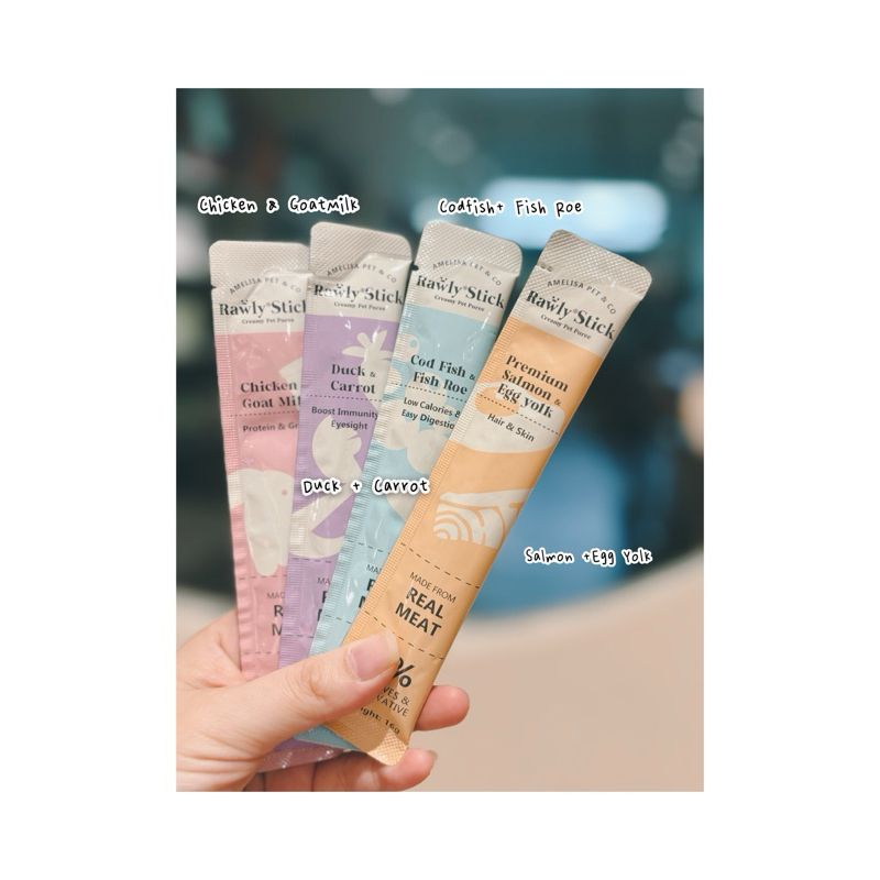 Amelisa Pet & Co. Rawly Stick Creamy Pet Puree (16g/Stick) | Shopee ...