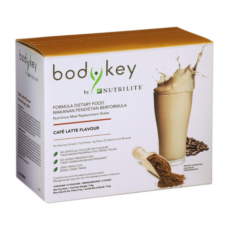 Amway BodyKey By Nutrilite Meal Replacement Shake (Café Latte) | Shopee ...