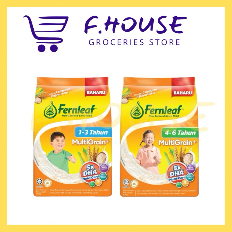 【CLEARANCE STOCK]FERNLEAF Multigrain Milk Powder 1-3y / 4-6y (800g ...