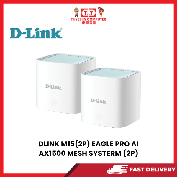 DLINK M15(2P) EAGLE PRO AI AX1500 MESH SYSTERM (2P) | Shopee Malaysia