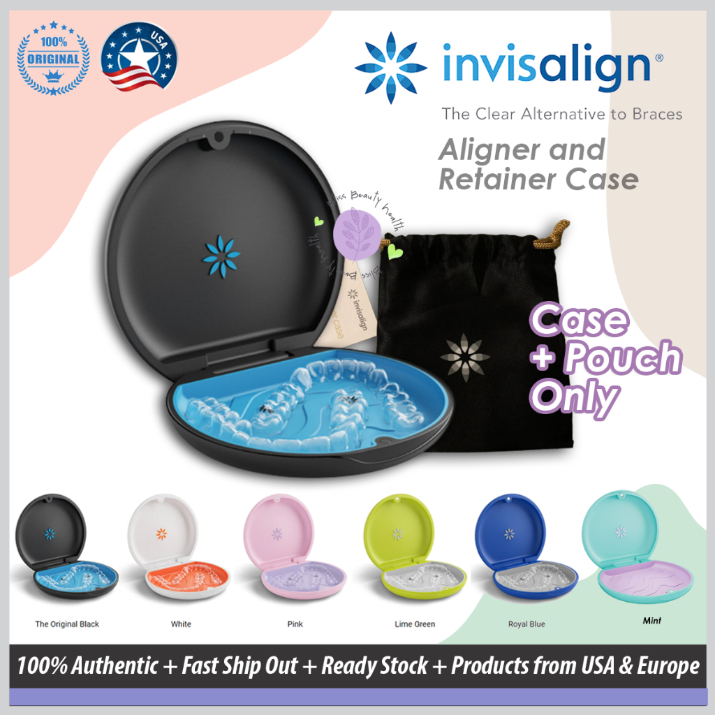 Invisalign Aligner and Retainer Case l Black l Blue l Lime l Pink l ...