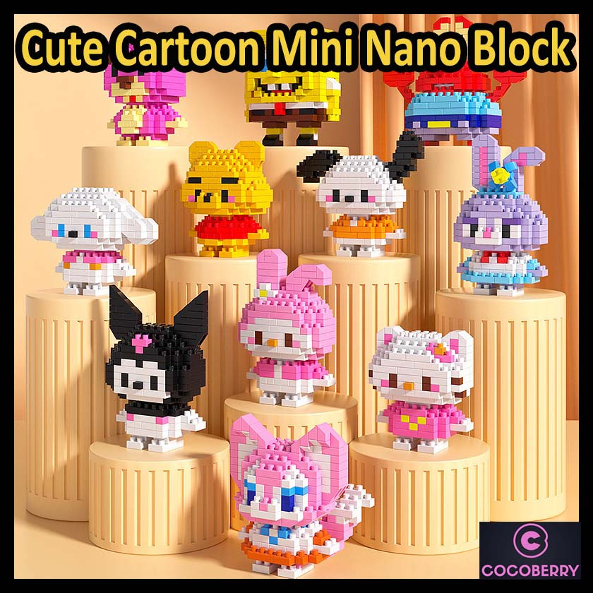 Mini Building Block Nano Bricks 3D Cute Cartoon Character Model DIY Block Toy Gift Mini Nano ...
