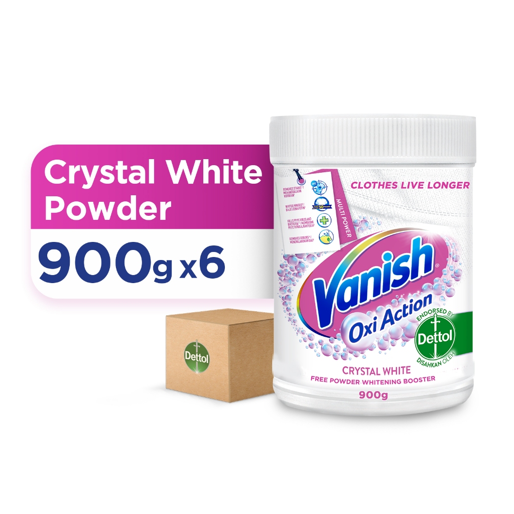 [Carton] Vanish Fabric Clothes Crystal White Stain Remover Laundry ...