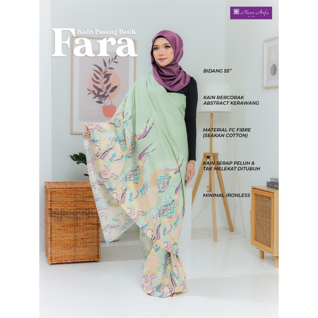 KAIN PASANG TWILLY VELVET BATIK FARA MATCHA -+4MTR | Shopee Malaysia