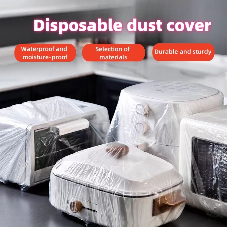 10pcs Large Thickened Plastic Dust Cover Disposable Air Con Fan Rice ...