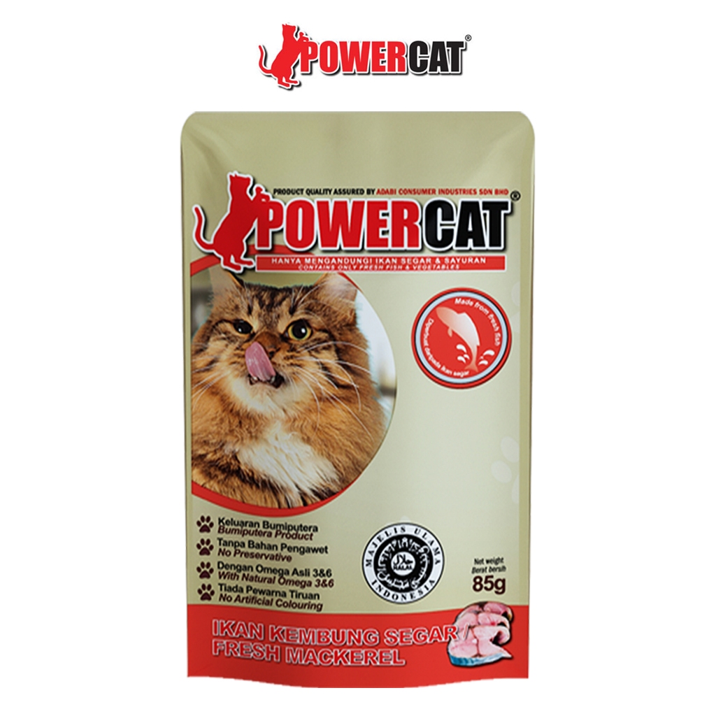 Powercat Fresh Mackerel Wet Food 85g | Shopee Malaysia