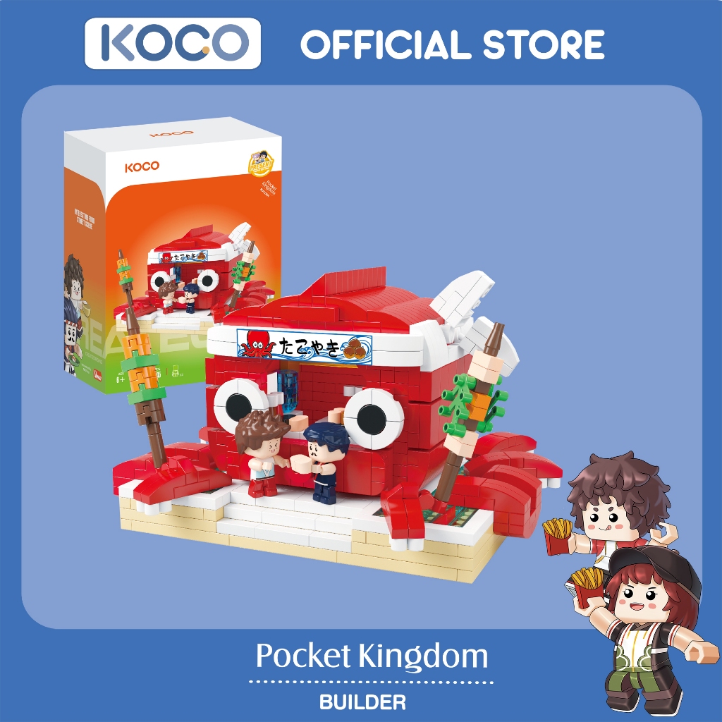 KOCO Food Street Japanese Takoyaki Restaurant 945pcs (KC03013) Micro ...