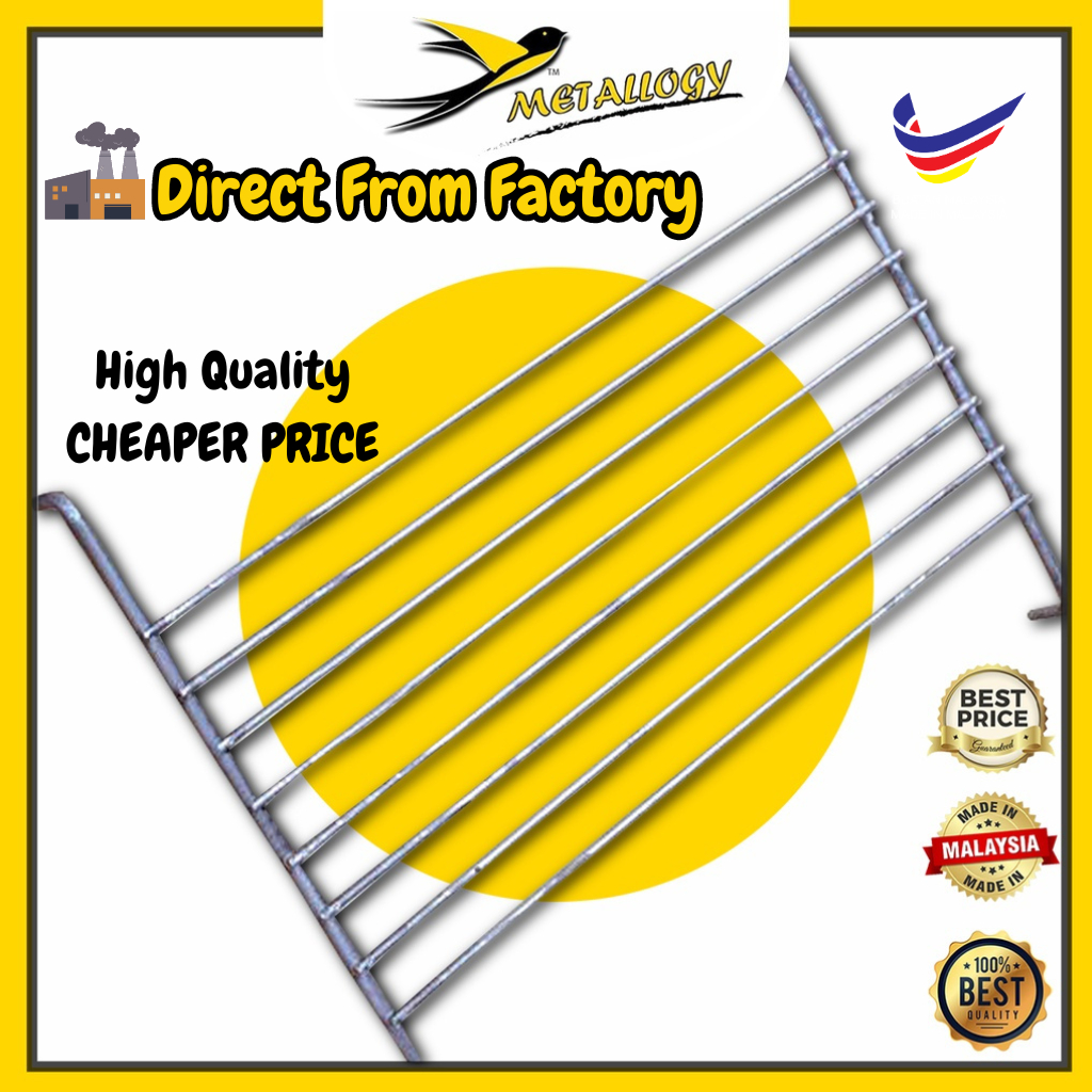 Metallogy Large BBQ Barbecue Grill Net Jaring Besi BBQ Pemanggang ...