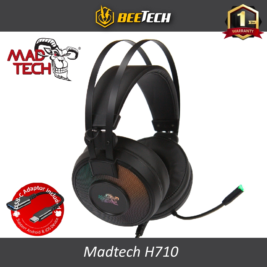 Madtech H701 Vibration RGB Gaming Headset / Madtech H7 Virtual 7.1 USB ...