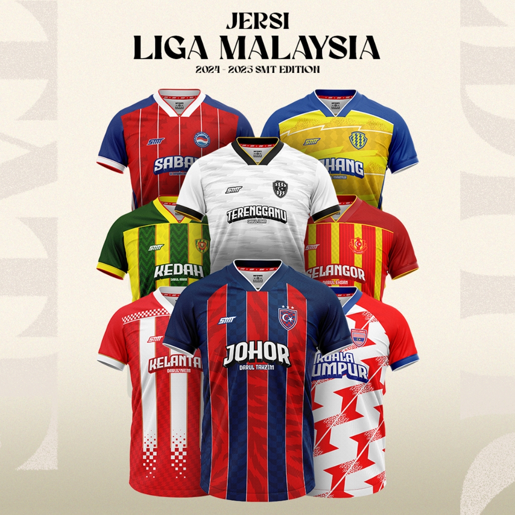 Jersi Liga Malaysia 2024-2025 SMT Edition | Shopee Malaysia