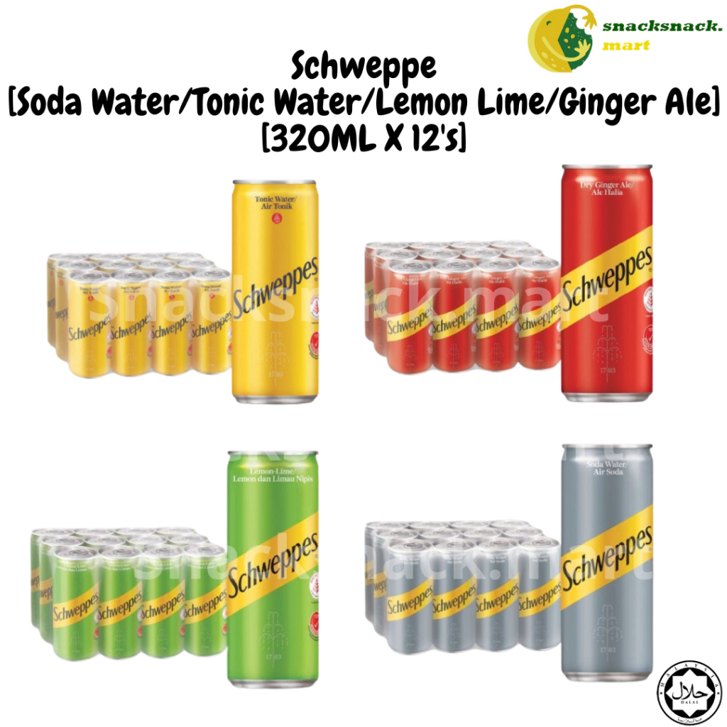 {READY STOCK} Schweppe [Soda Water/Tonic Water/Lemon Lime/Ginger Ale ...