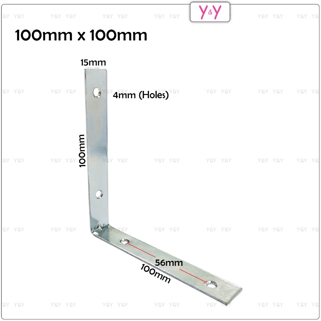 Y&Y Eco 15mm Zinc Steel Metal Angle L Bracket / L Shape Shelve Corner ...