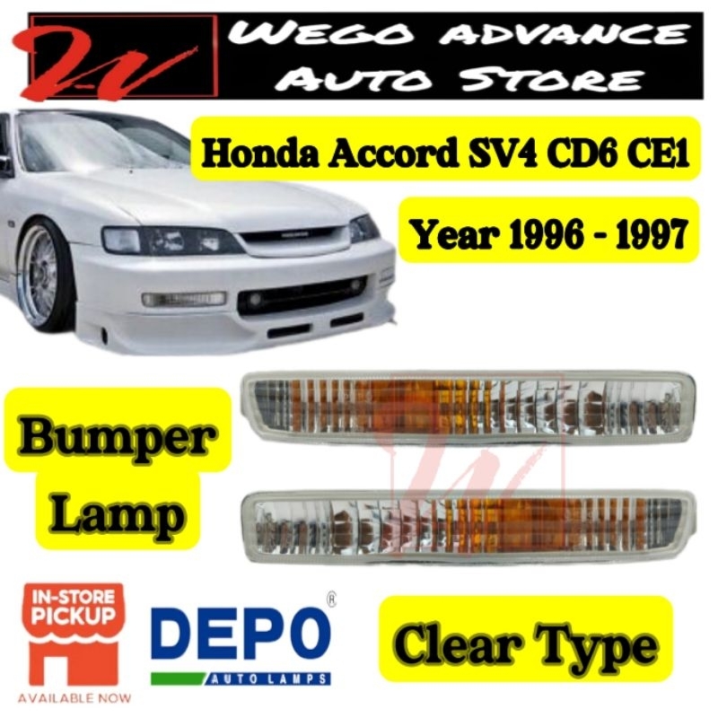 Honda Accord SV4 CD6 CE1 Front Bumper Signal Lamp 1996 - 1997 Clear ...