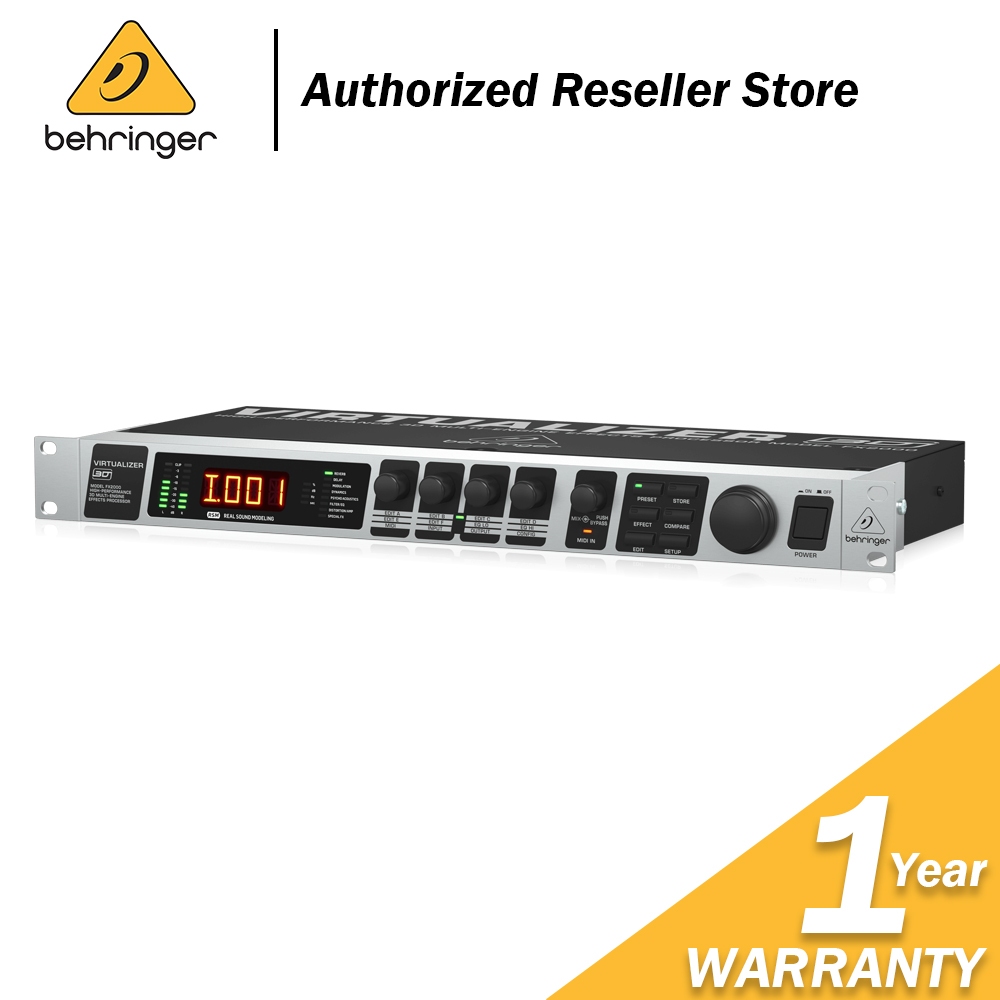 Behringer Virtualizer 3D FX2000 Rackmount Effects Processor (FX-2000 ...