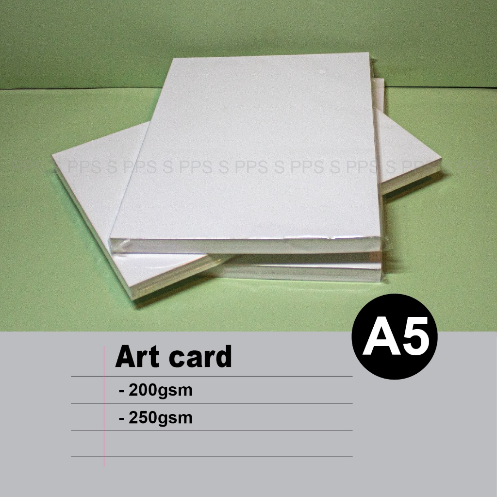 A5 Art card , 200gsm / 250 gsm. 50/100 sheets/pack | Shopee Malaysia