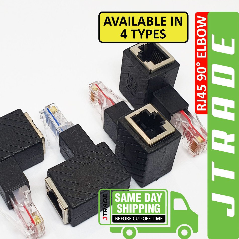 RJ45 L Shape Elbow Converter Adapter 90 Degree Angle | Shopee Malaysia