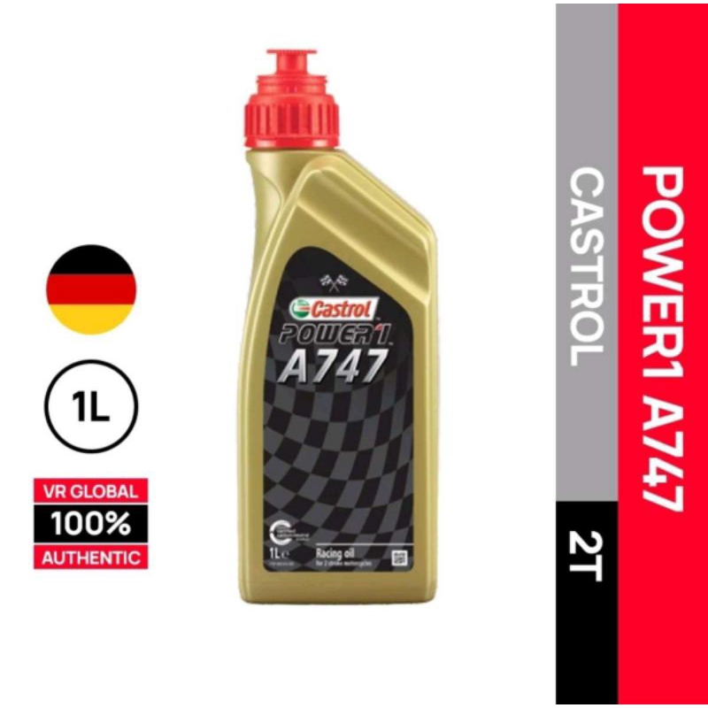 CASTROL POWER1 A747 2T ENGINE OIL GERMANY 1L | Shopee Malaysia