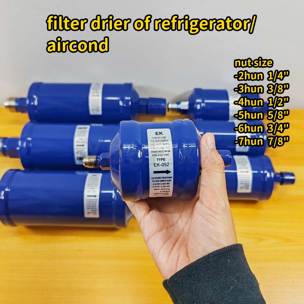 YeeFixx screw type refrigerant tube aircond penapis hub filter drier ...