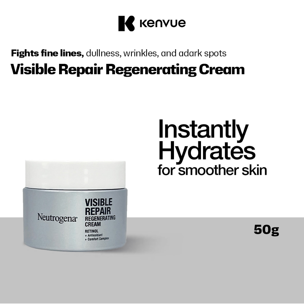 Neutrogena Visible Repair Retinol Regenerating Cream (50g) | Shopee ...