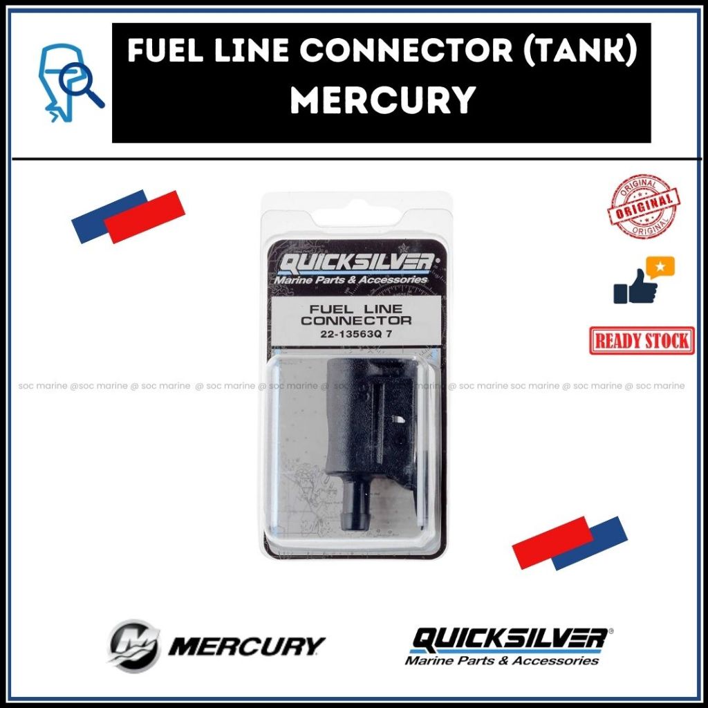 QUICKSILVER 13563Q7 *FUEL LINE CONNECTOR (TANK) | Shopee Malaysia