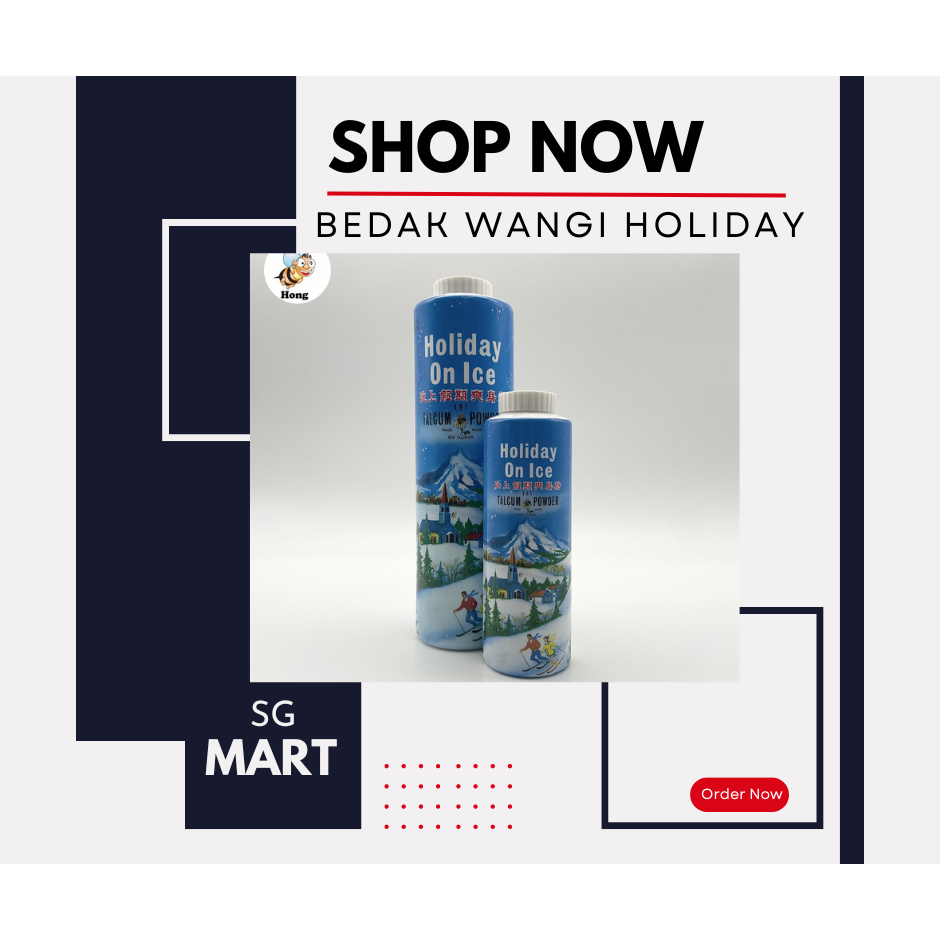 Holiday On Ice Talcum Powder / Bedak Wangi Serjuk Badan 175g / 400g ...