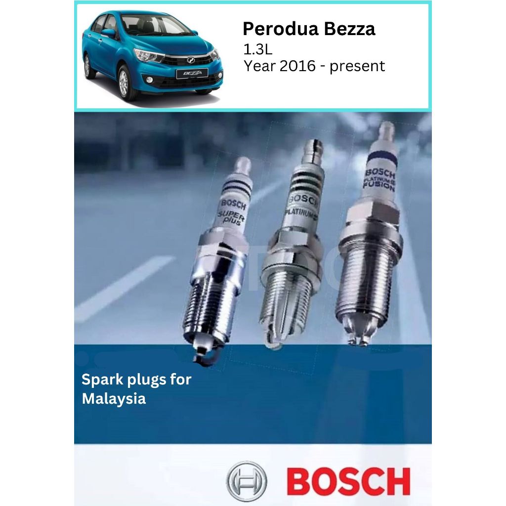 BOSCH Spark Plug Perodua Bezza 1.3 ( 2016 - present ) | Shopee Malaysia