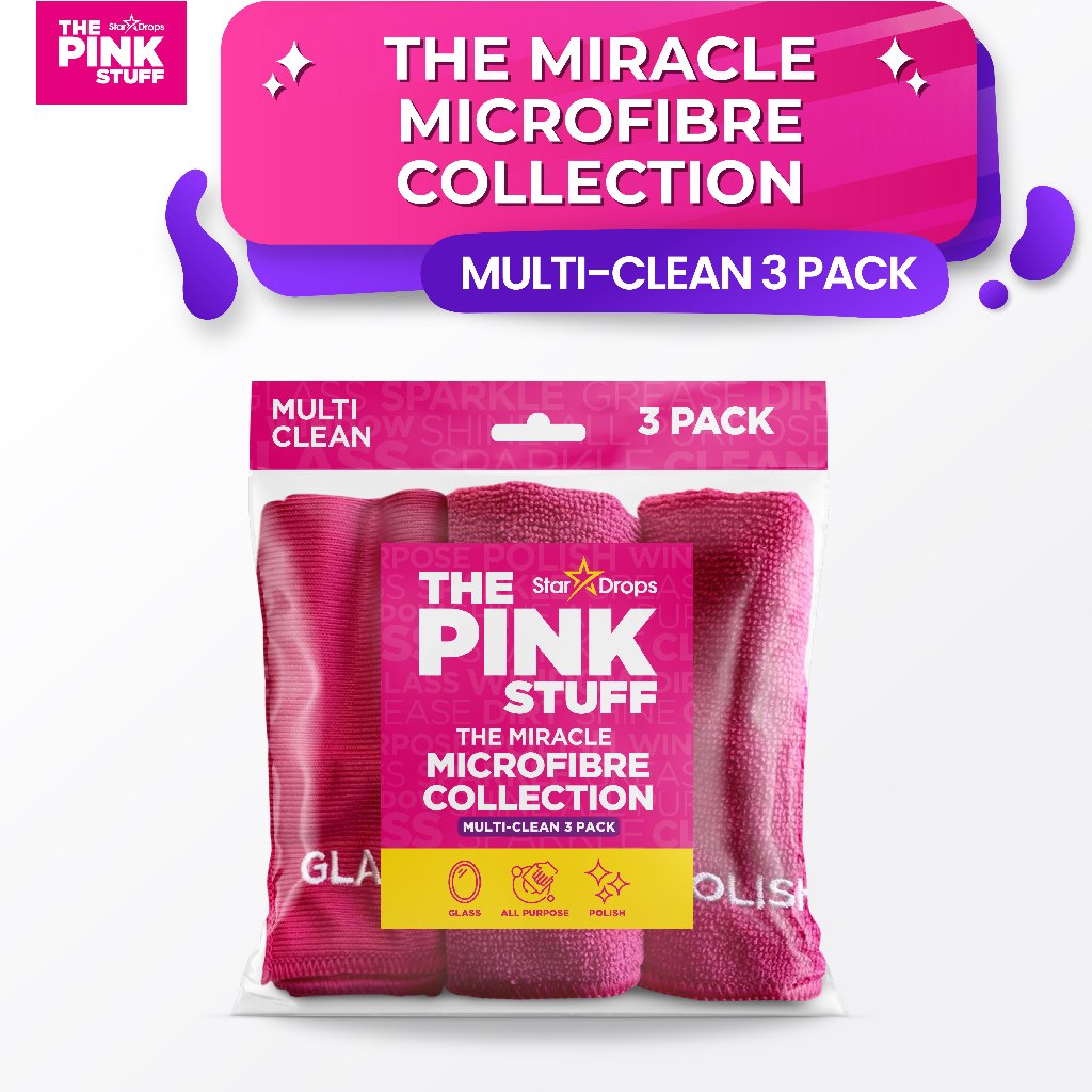 The Pink Stuff The Miracle Microfibre Collection (Multi Clean 3PCS ...