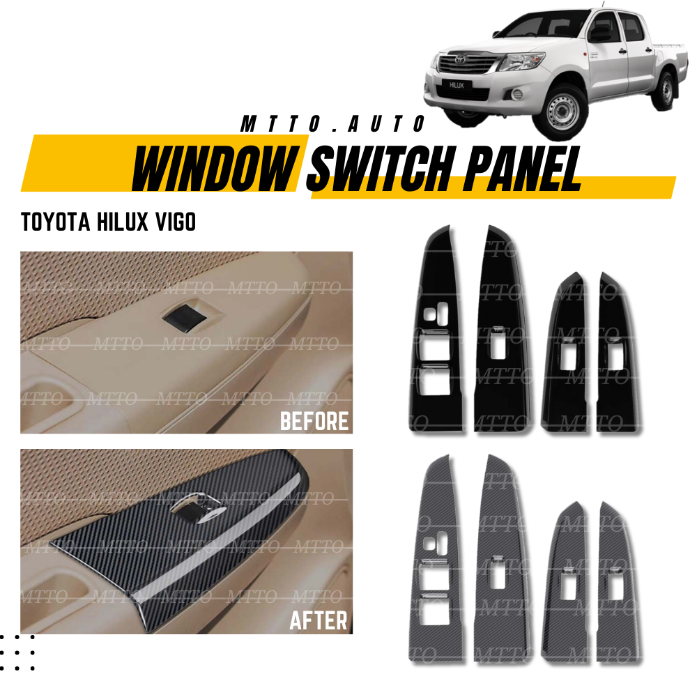 MTTO Toyota Hilux Vigo Interior Door Window Switch Panel Cover ...