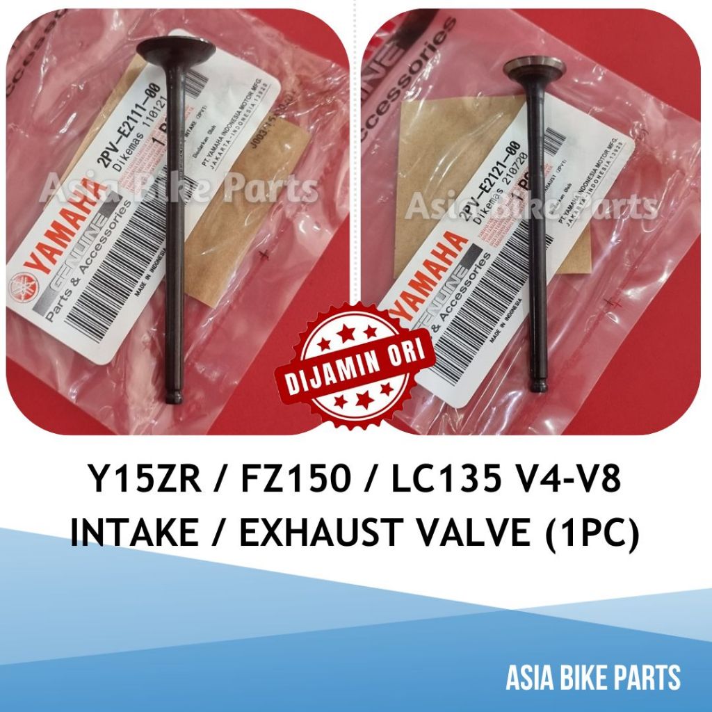 Yamaha Original Y15ZR / FZ150 / LC135 V4-V8 Intake Valve Exhaust Valve ...