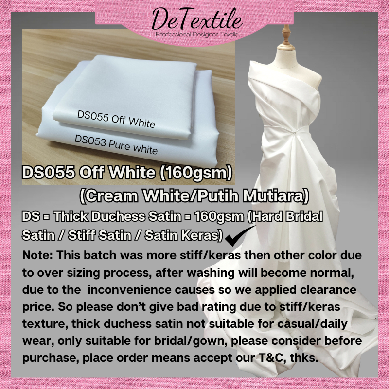DeTextile Heavy Premium Duchess Satin Bridal Satin Fabric for Wedding ...