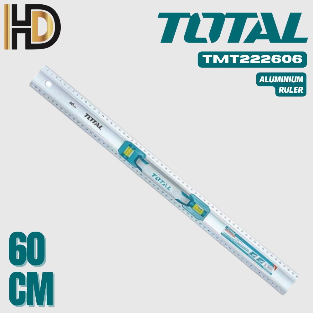 TOTAL Aluminium Ruler / TOTAL 60CM Aluminium Ruler / TMT222606 | Shopee ...