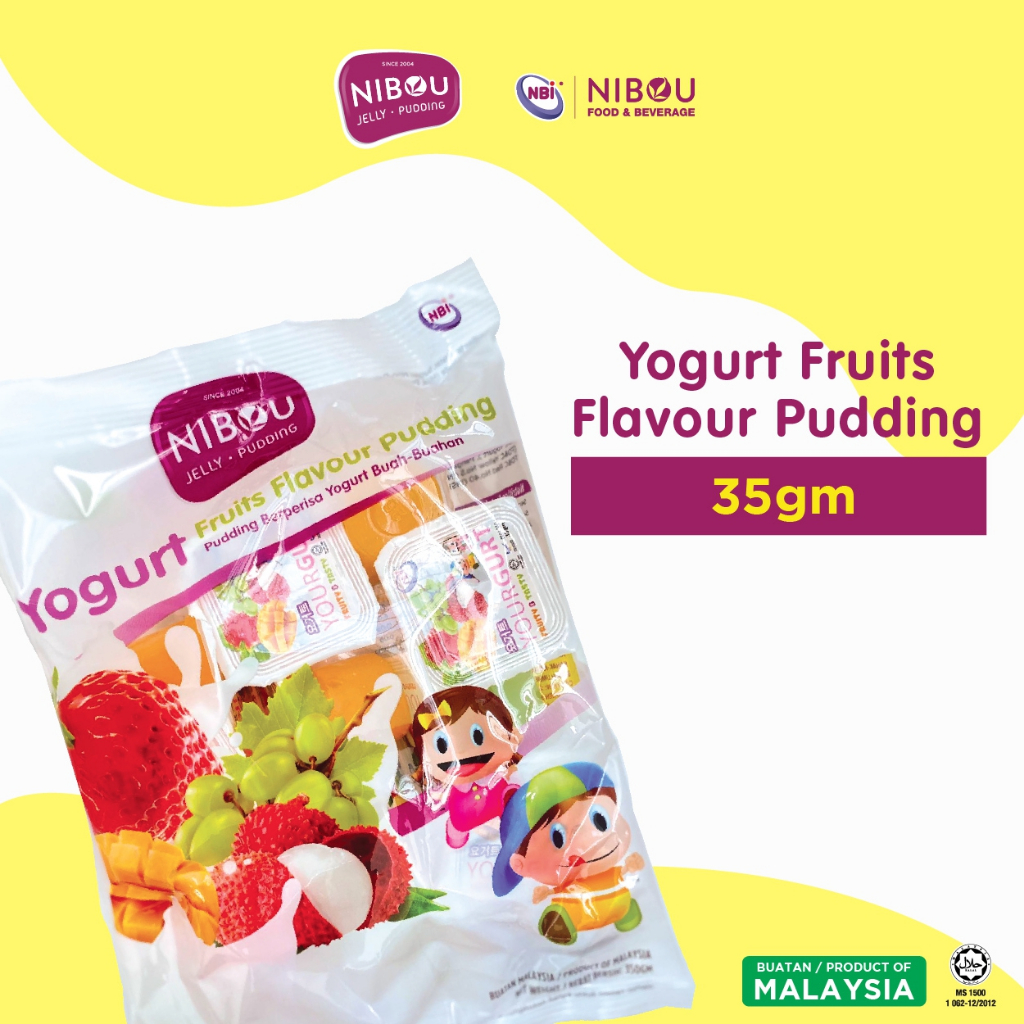 Nibou (NBI) YOGURT Fruity Pudding / Yogurt Puding Berperisa Buah-Buahan ...