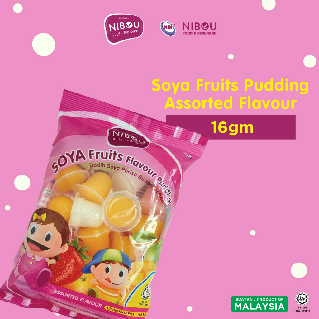 Nibou (NBI) DADIH Soya Fruits Pudding (16gm x 20's) | Shopee Malaysia