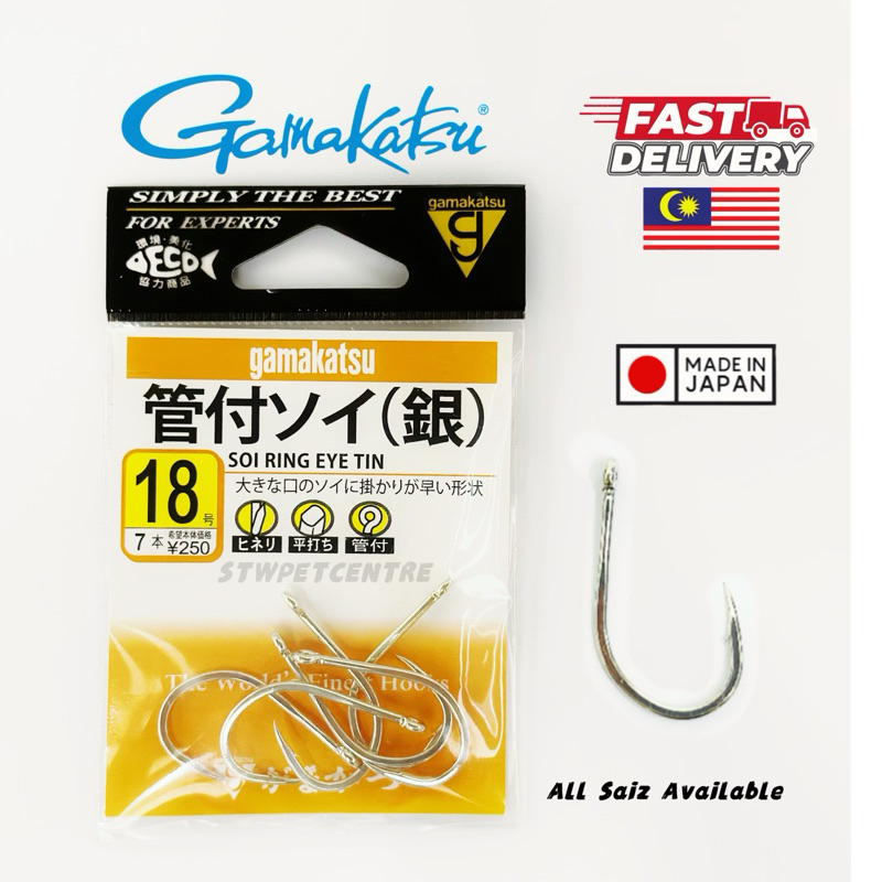 Gamakatsu Soi Ring Eye Tin Hook Gamakatsu Hook (Made In Japan) Mata Gamakatsu | Shopee Malaysia