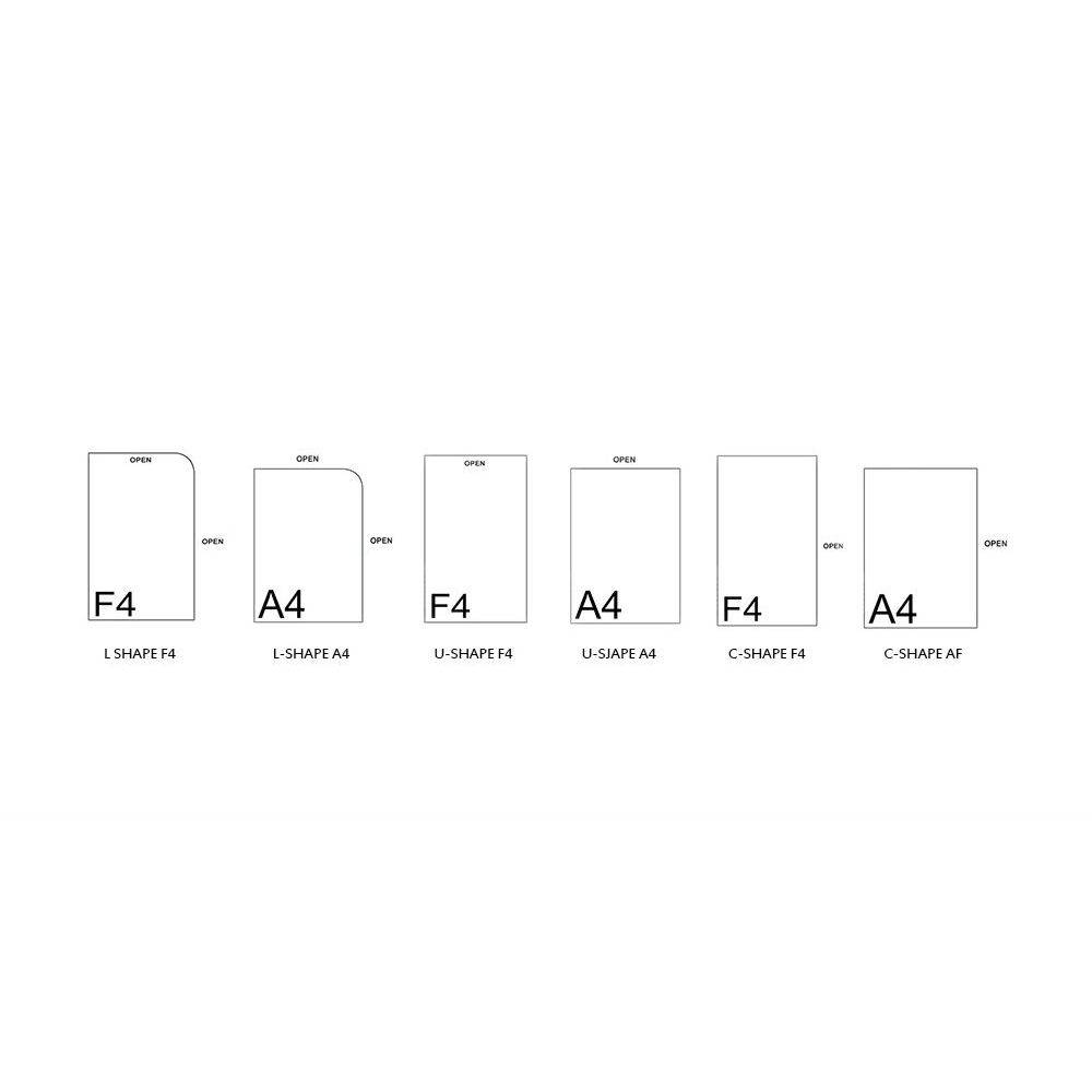 ( A4 | F4 ) PVC CLEAR DOCUMENT FOLDER (L-SHAPE | C-SHAPE | U-SHAPE ...