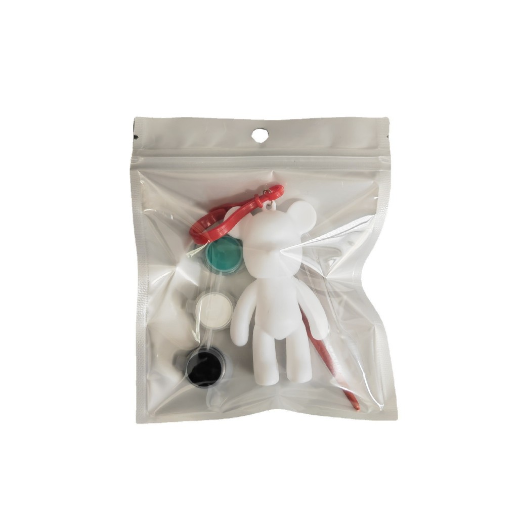 Set With Color Kids Color Art Keychain School Art DIY Fluid Bearbrick ...