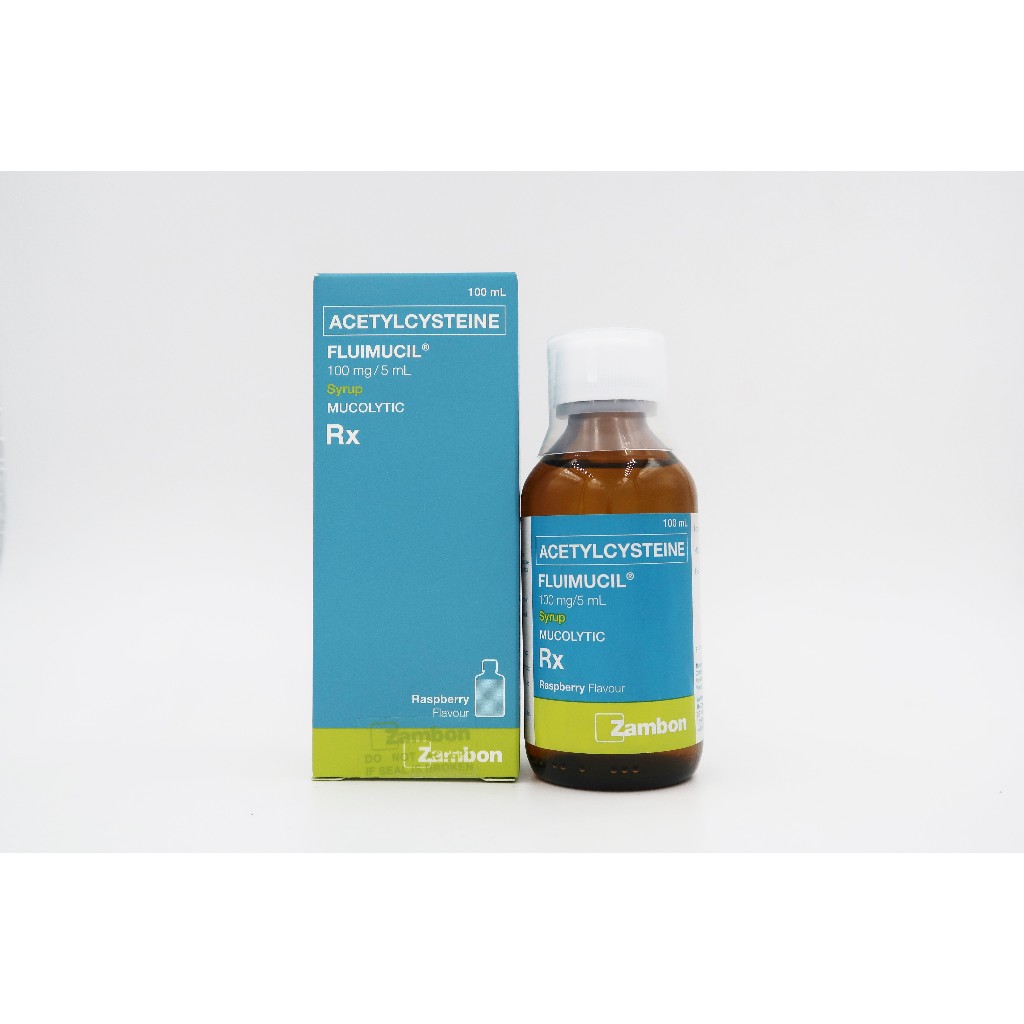 Fluimucil Oral Solution 100mg / 5mL 100mL (Exp: August 2025 ...