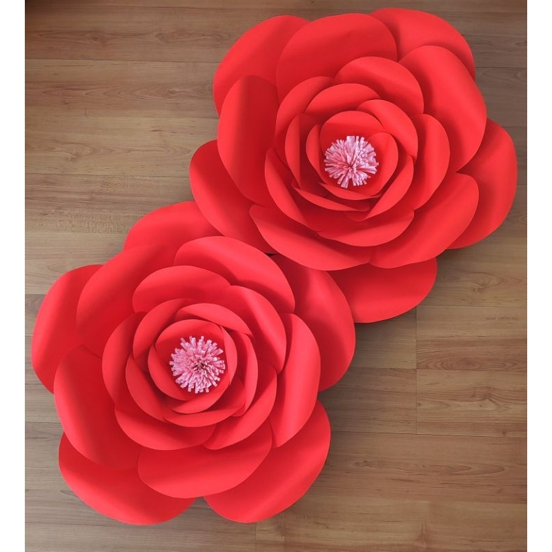 [Ready Made]Giant Paper Flower Decoration /Bunga Hiasan 15/25/35/45cm ...