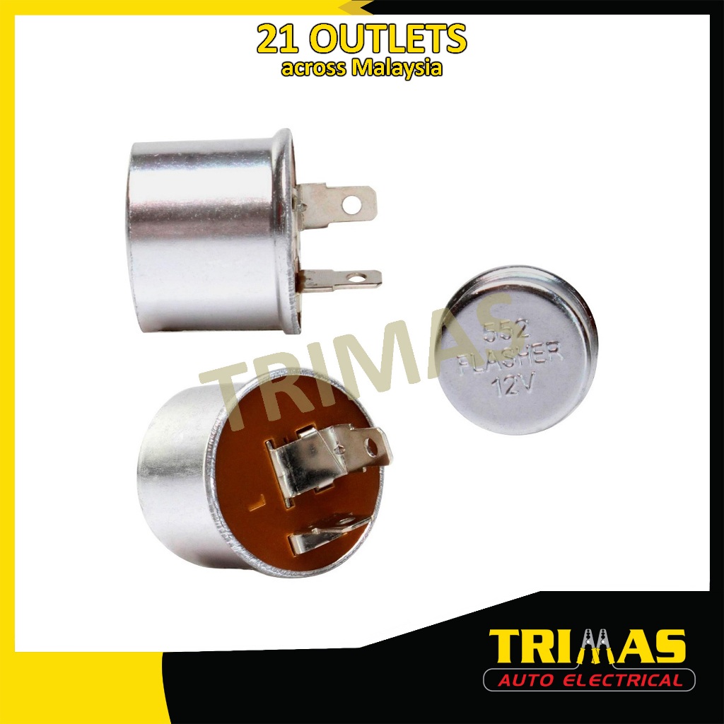 F552-T 12V Thermal Heavy Duty Flasher Unit Relay | Shopee Malaysia