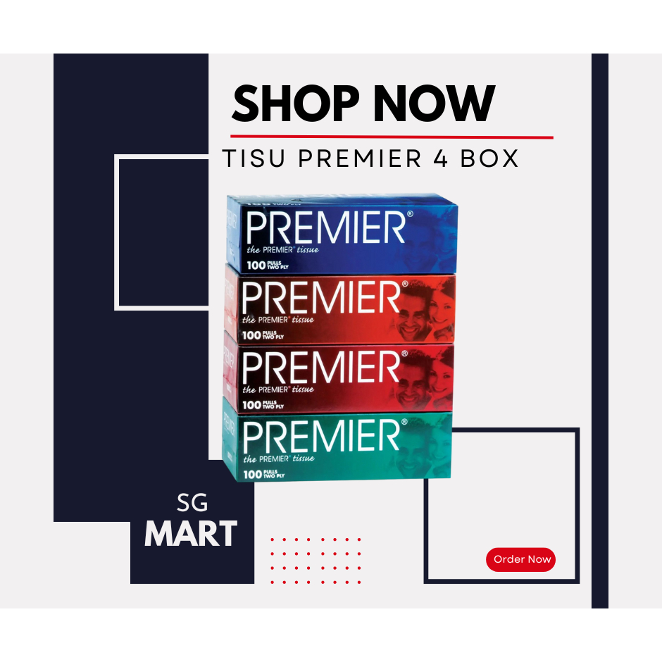 PREMIER FACIAL TISSUE CLASSIC 4box (2ply x 100pcs) | Shopee Malaysia