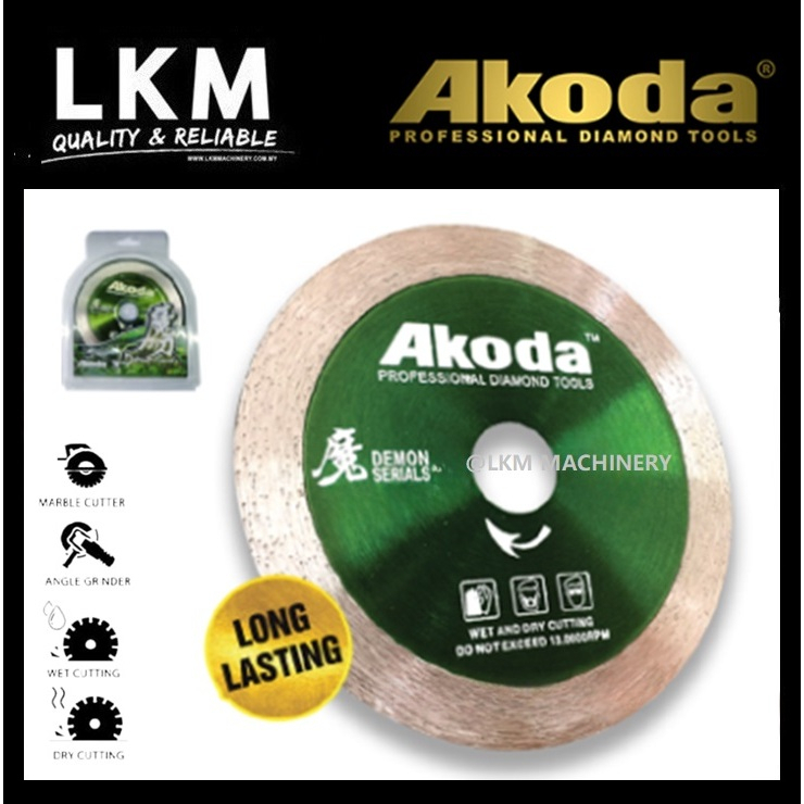 Akoda Demon Serials AD04-TX105 Diamond Cutting Blade Disc 4" (105 X 10 ...
