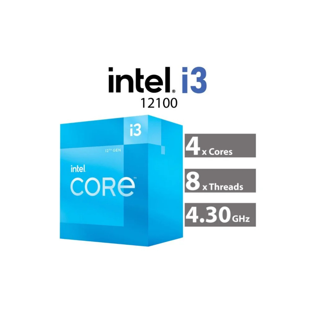 INTEL PROCESSOR CORE I3-12100F /I3-12100 BOXED DESKTOP PROCESSOR (6M ...