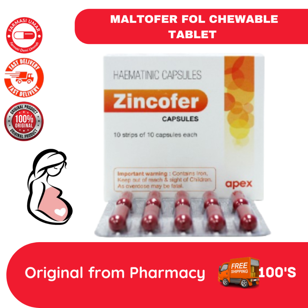 Zincofer 10 x 10's (1 box) | Shopee Malaysia