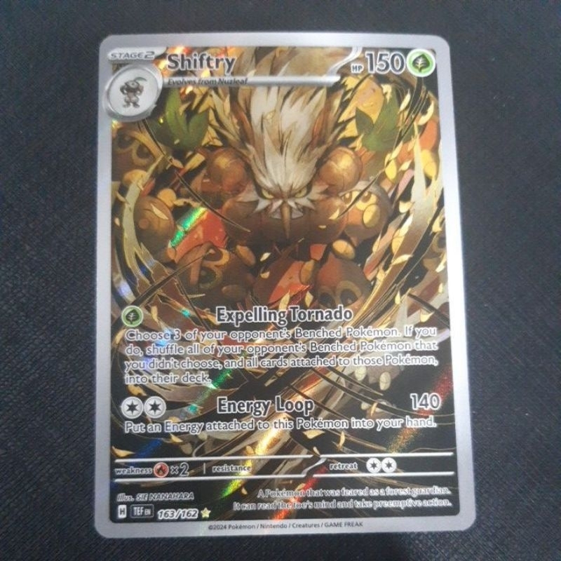 Pokemon Card TCG : SV5 Temporal Forces : Shiftry 163/162 Illustration Rare 100% Original Pokemon ...