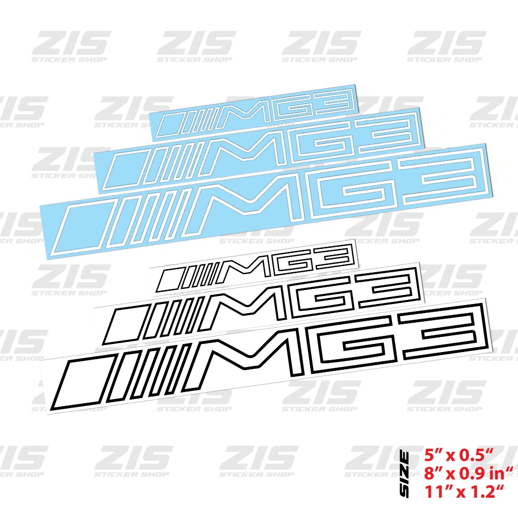 PERODUA MYVI G3 MG3 Outline Sticker / Car Decal Automotive Die-Cut ...