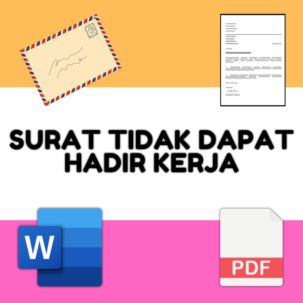 Servis Buat Surat Tidak Dapat Hadir Kerja (Bukan MC) | Shopee Malaysia