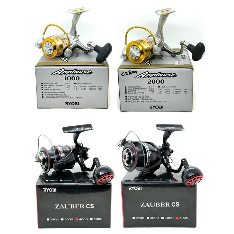 RYOBI ZAUBER CS / APPLAUSE FULL METAL BODY FISHING REEL | Shopee Malaysia