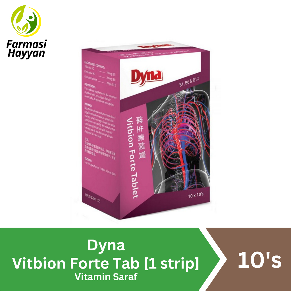VITBION FORTE TABLET 10'S (1 STRIP) | Shopee Malaysia