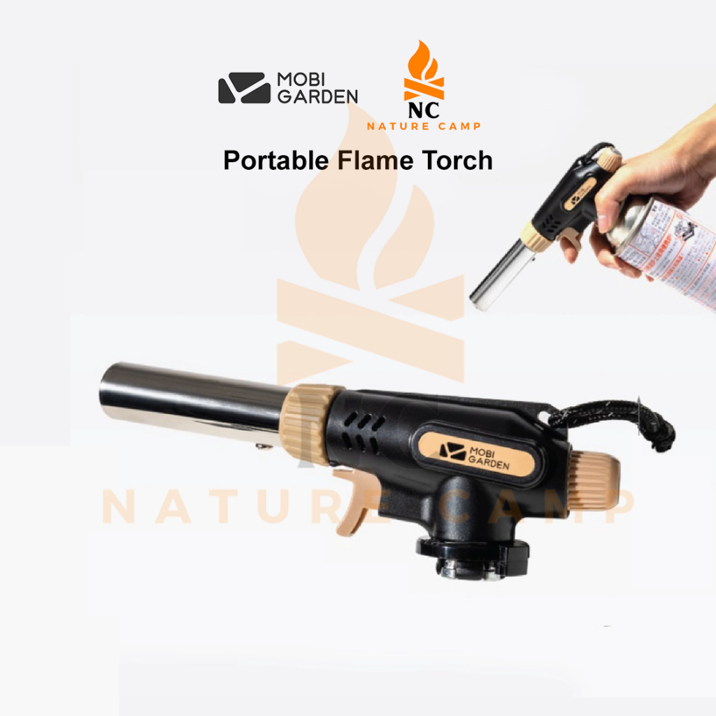 Mobi Garden Adjustable Butane Torch Gun Butane Fire Burner Portable ...